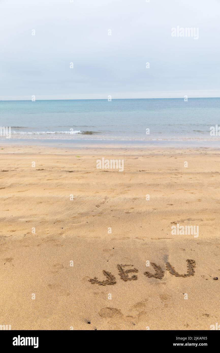 Iho Tewoo beach in Jeju Island of Korea Stock Photo - Alamy