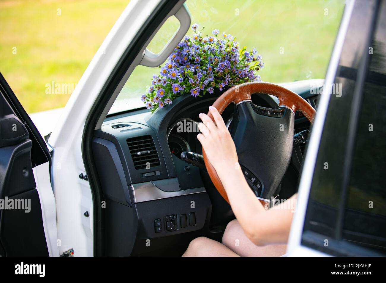 Flower on dashboard car hi-res stock photography and images - Alamy