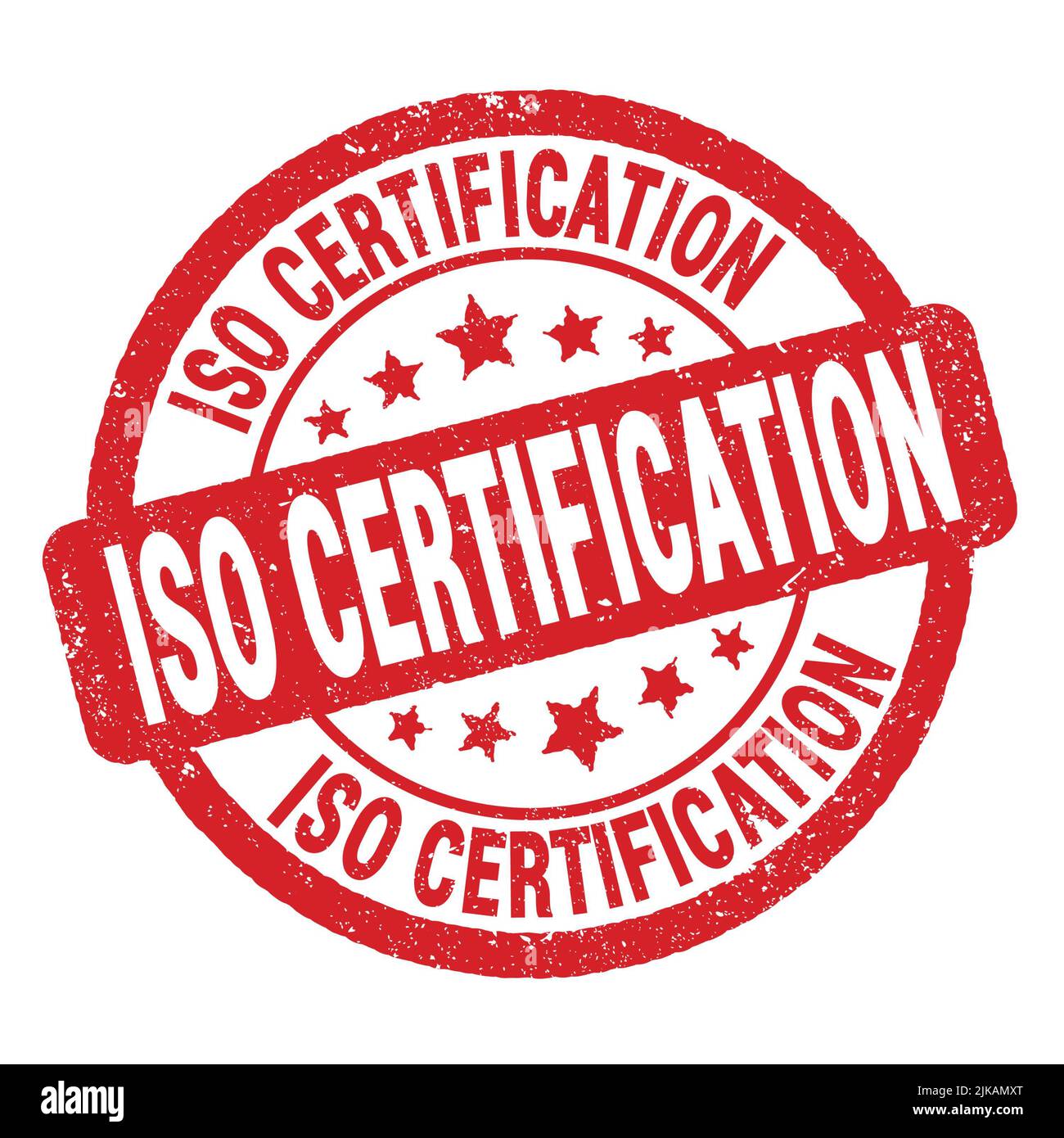 ISO CERTIFICATION text written on red grungy stamp sign Stock Photo - Alamy