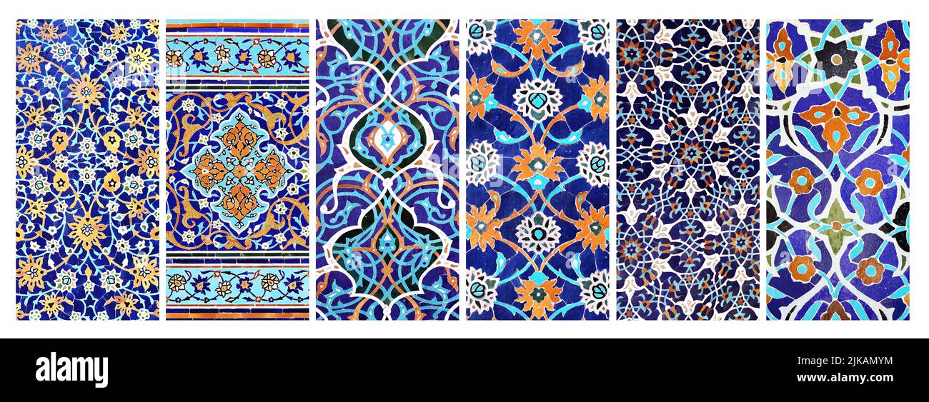 Set of vertical or horizontal banners with detail of ancient mosaic ...