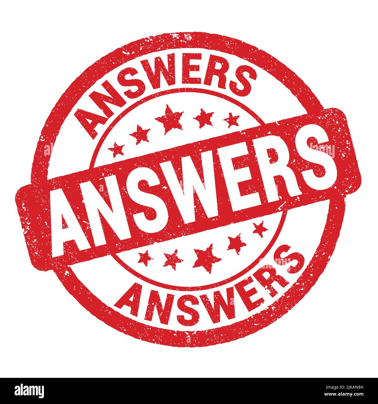 Answers stamp hi-res stock photography and images - Alamy