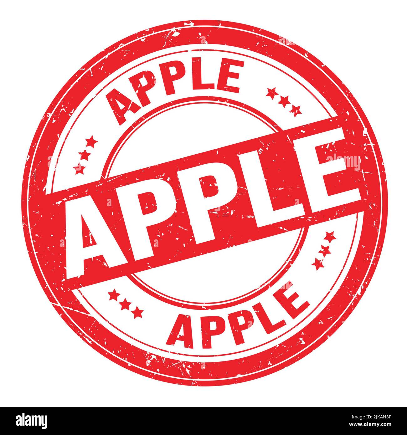 APPLE text written on red round grungy stamp sign Stock Photo - Alamy