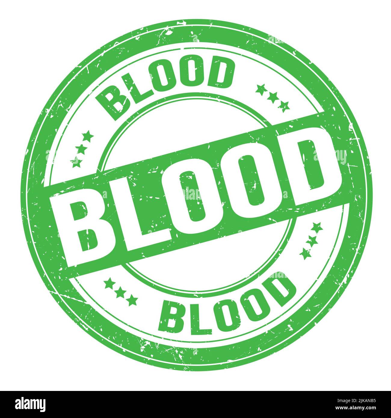 BLOOD text written on green round grungy stamp sign Stock Photo - Alamy