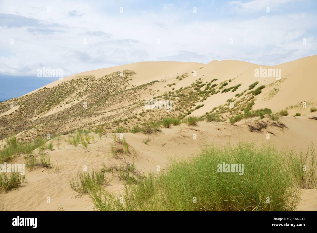 Sarykum dune. Dagestan, Russia. A unique sandy mountain in the Caucasus ...