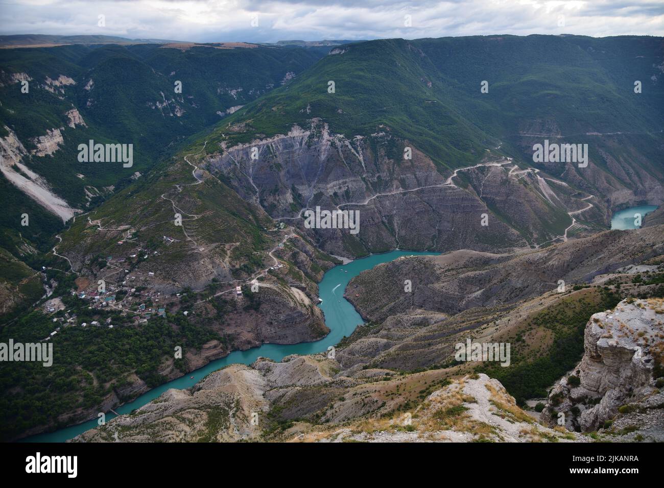 Sulak canyon. One of the deepest canyons in the world and the deepest ...