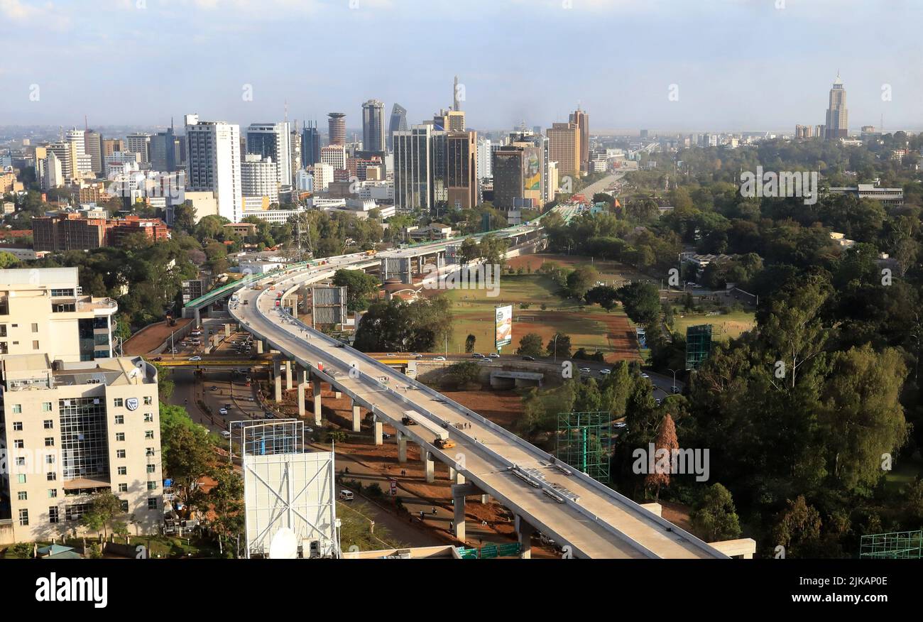 Nairobi. 29th Oct, 2021. Photo taken on Oct. 29, 2021 shows a section ...