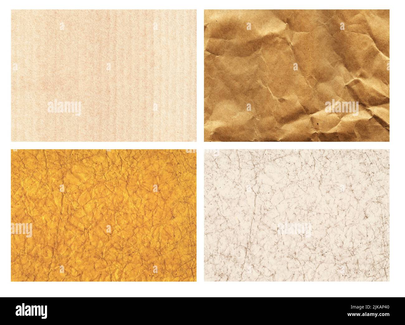 Collection of cardboard and handmade paper textures. Horizontal or ...