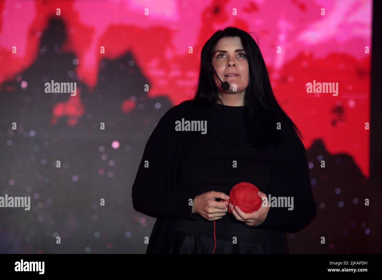 KYIV, UKRAINE - JULY 29, 2022 - Actress Olha Sobko is pictured during ...