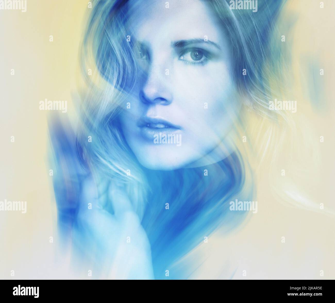 Woman mental health double exposure hi-res stock photography and images ...