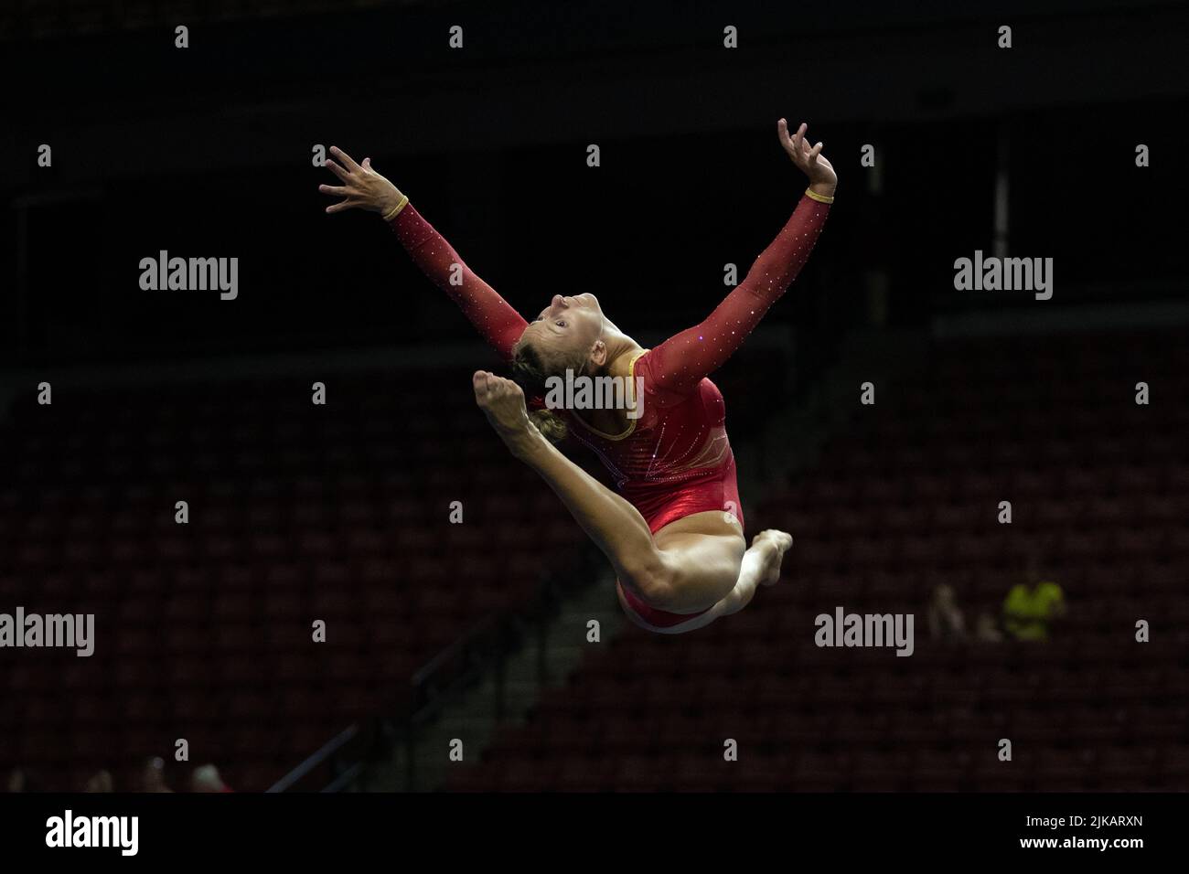 July 29, 2022: Paige Wills from Parkettes competes during the 2022 U.S ...
