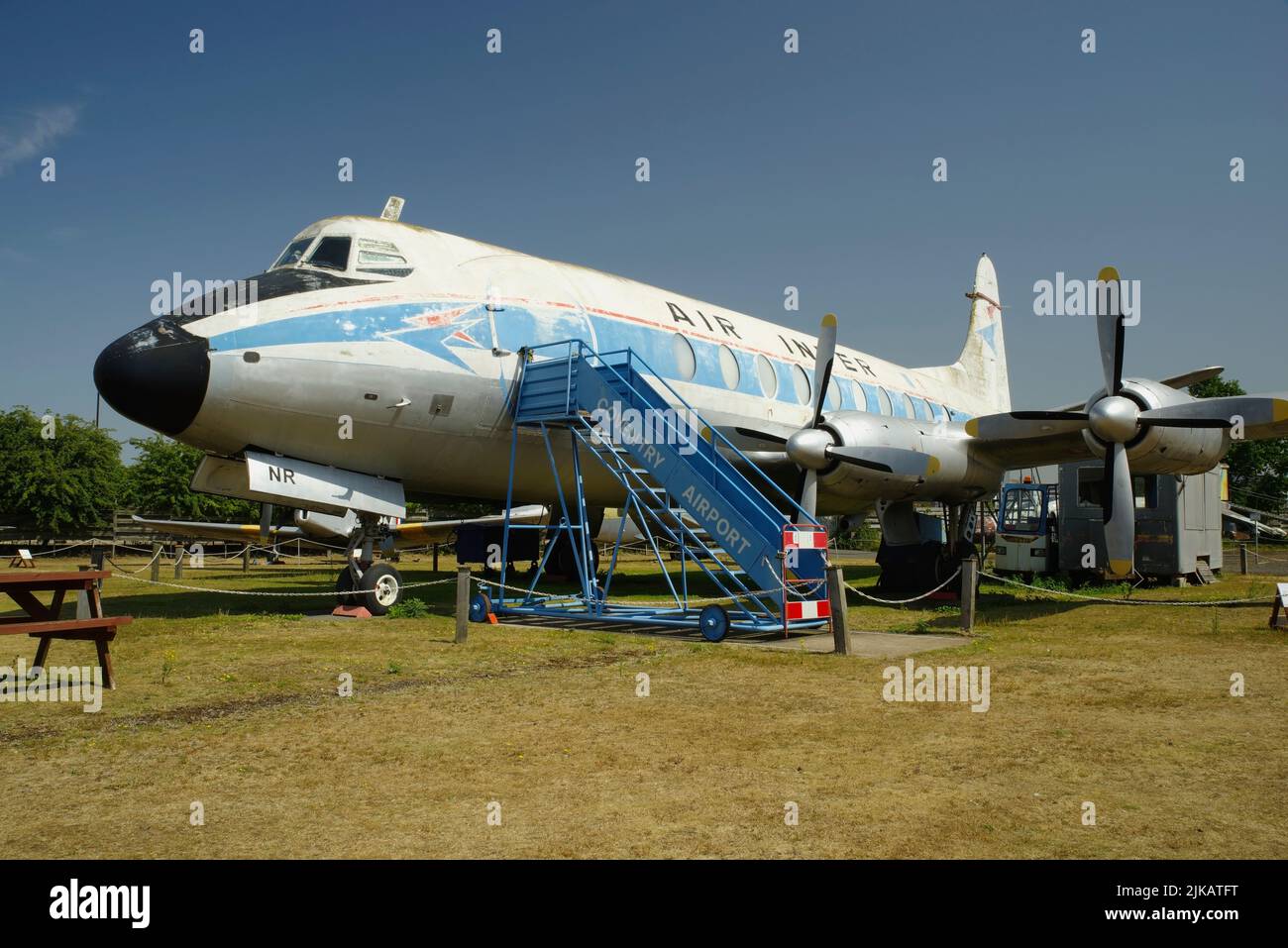 Vickers Viscount F-BGNR, at Midlands Air Museum, Coventry Stock Photo ...