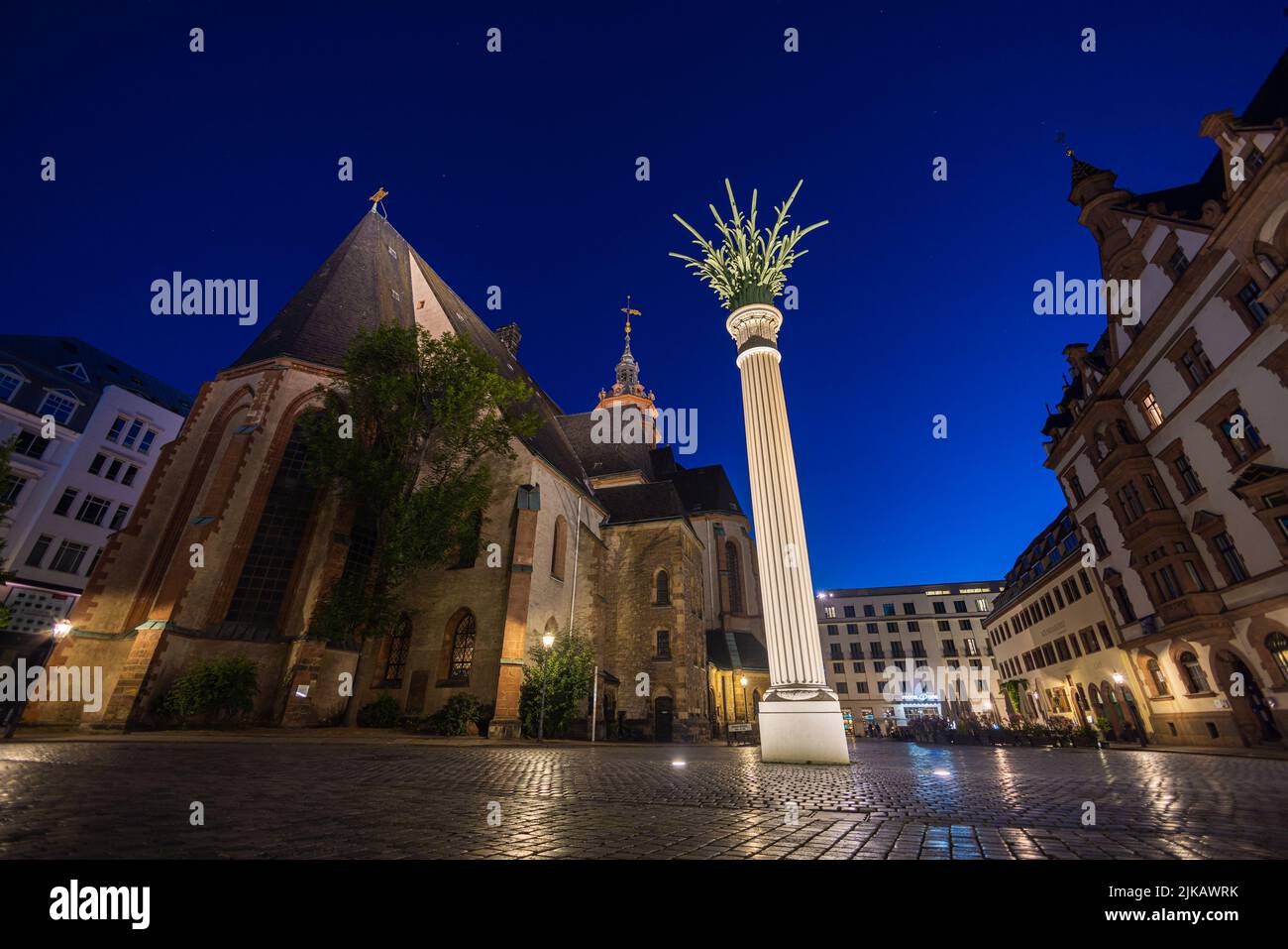 Leipzig, Germany - July 02, 2022: The city Center of the saxony ...