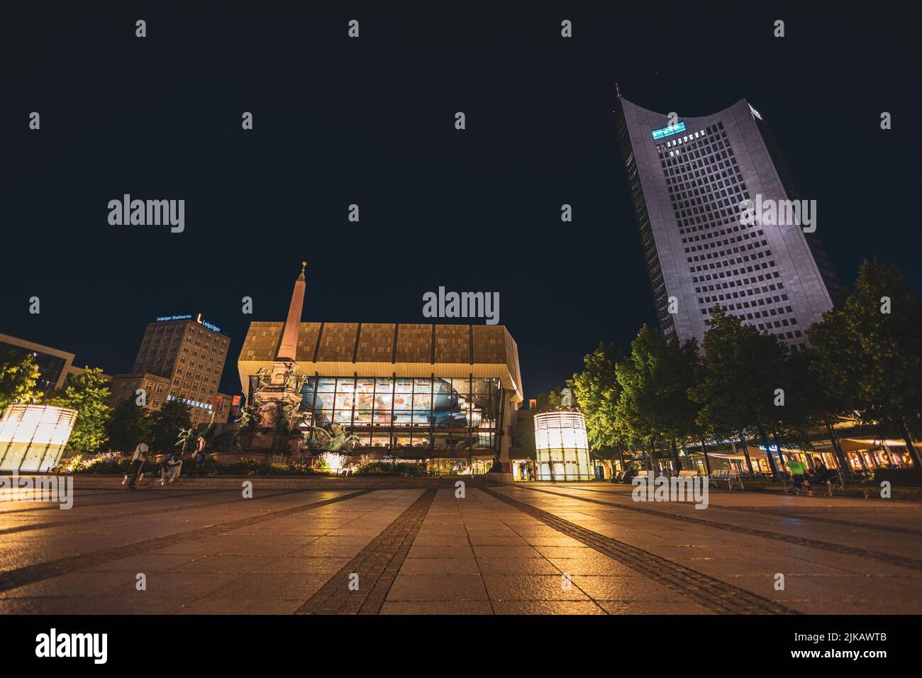 Leipzig, Germany - July 02, 2022: The city Center of the saxony ...
