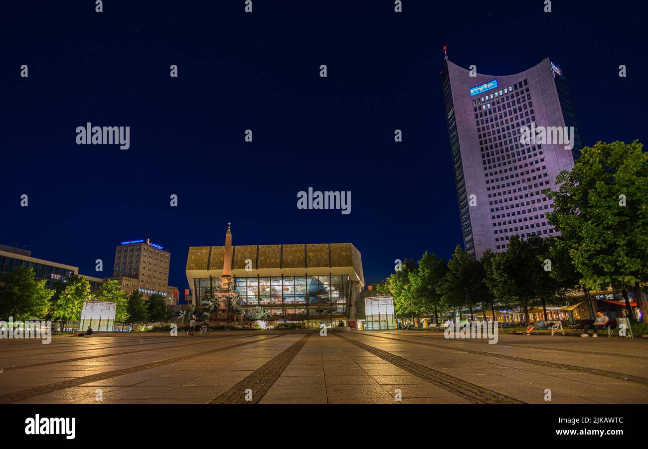 Leipzig, Germany - July 02, 2022: The Gewandhaus concert hall and City ...