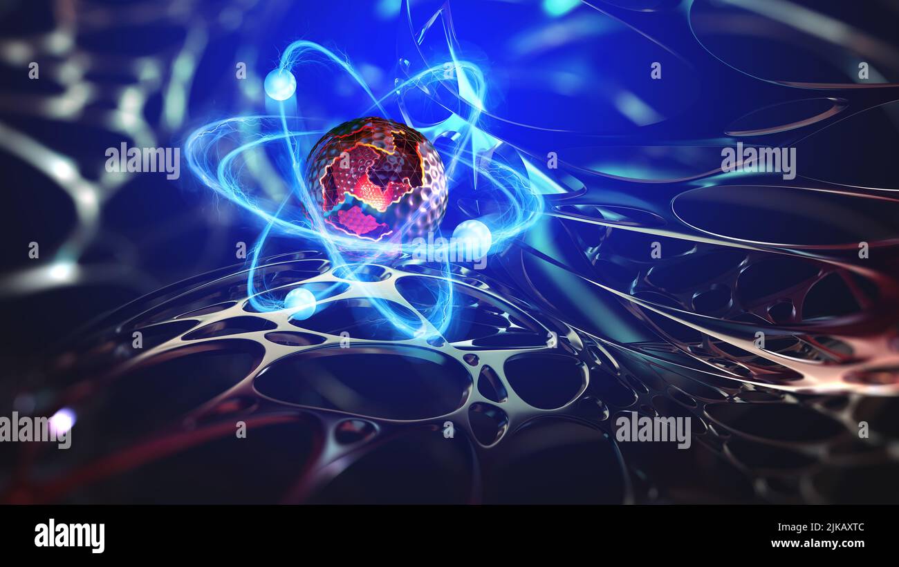 Atom Structure And Research Artificial Intelligence And Scientific Discoveries 3d
