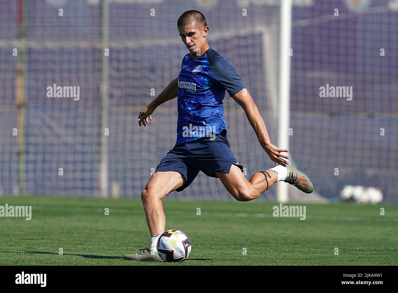 Getafe CF's Alejandro Revuelta during training session. July 31, 2022 ...
