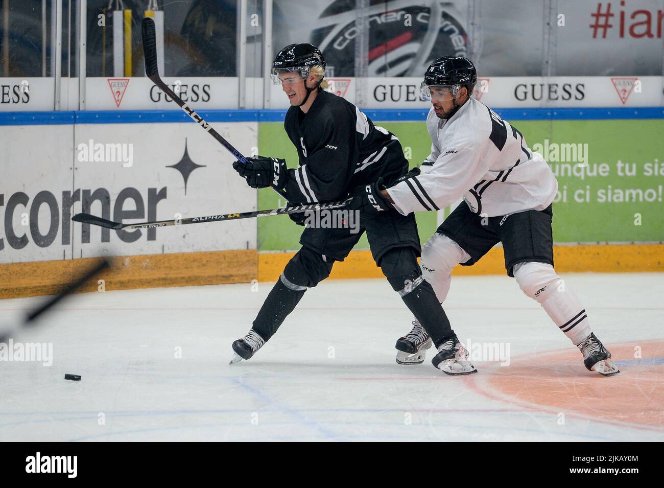 01.08.2022, Quinto, HC Lugano’s first practice of the season. #9 Yves ...