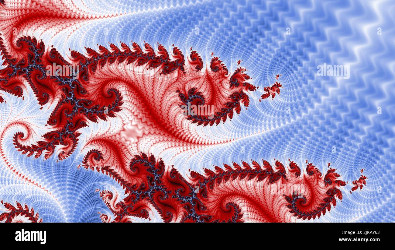 Abstract Computer generated Fractal design. A fractal is a never-ending ...