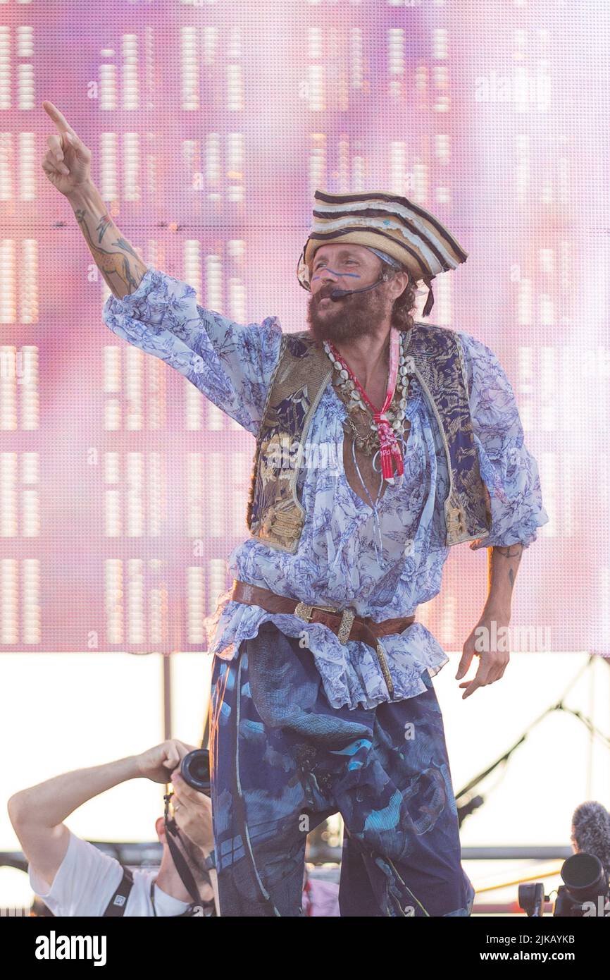 Lorenzo Cherubini - Jovanotti during the Italian singer Music Concert ...