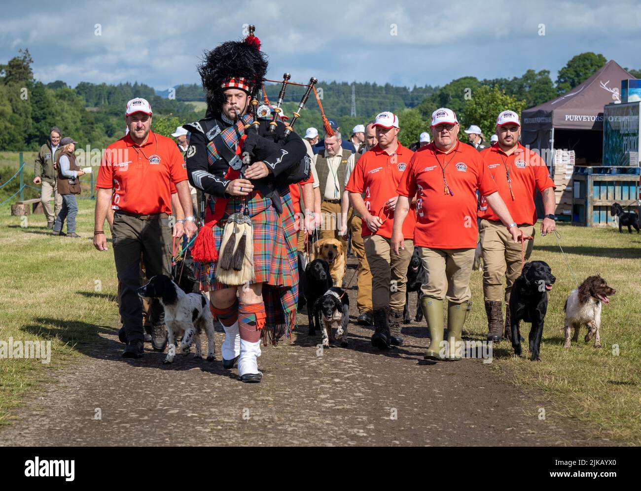 The Four Nations International Gun Dog Competition, procession at The ...