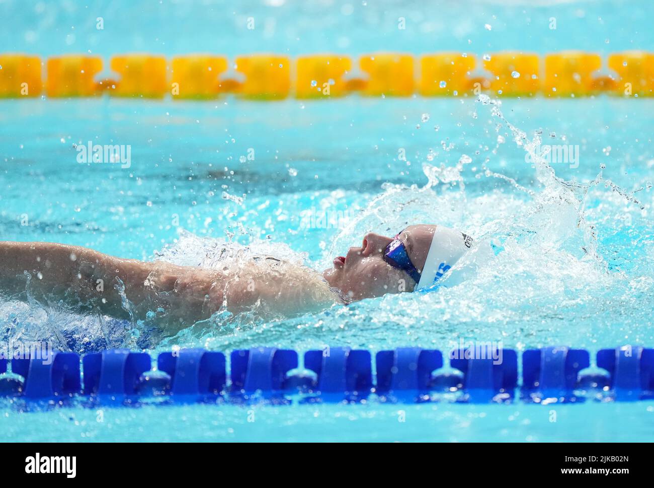 Scotland's Katie Shanahan on the way to qualifying in the Women's 200m ...