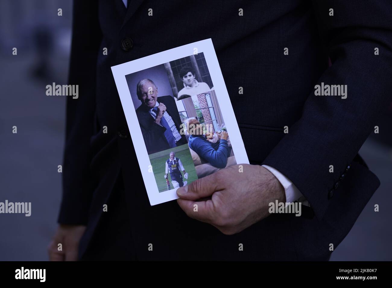 The back page of the order of service at a service of thanksgiving for ...