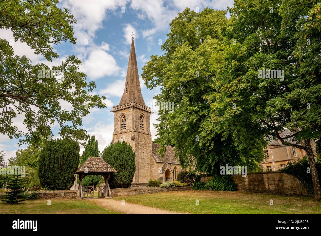 Lower Slaughter, July 26th 2022: The Parish Church of St Mary Stock ...