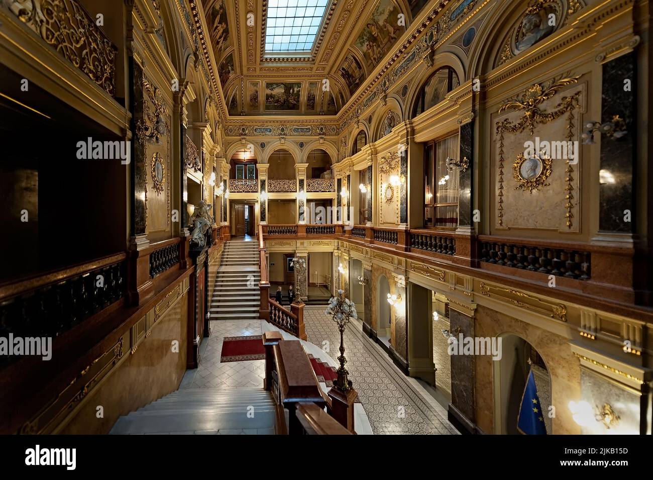 The hall of the Lviv National Academic Opera and Ballet Theater in Lviv ...