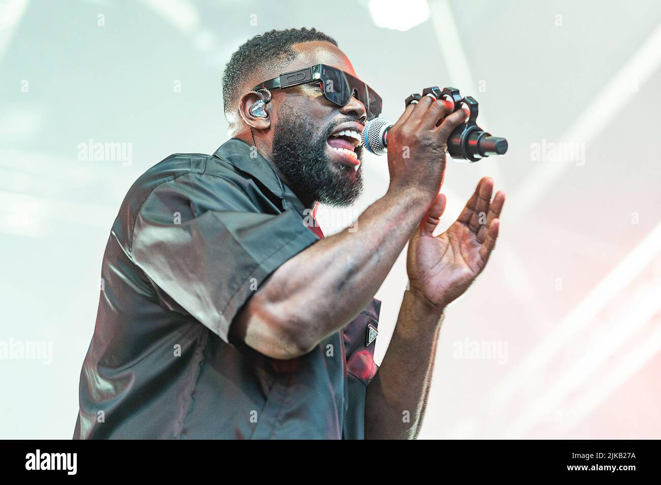 Rapper Ghetts performing at Somerset House, London Stock Photo - Alamy