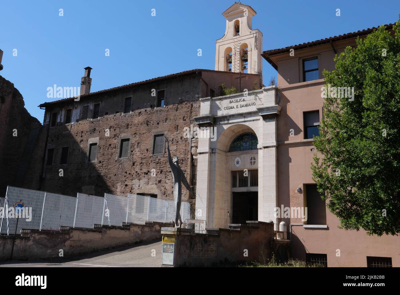 AN EXTERNAL VIEW OF THE BASILICA OF SAINTS COSMA AND DAMIANO Stock ...