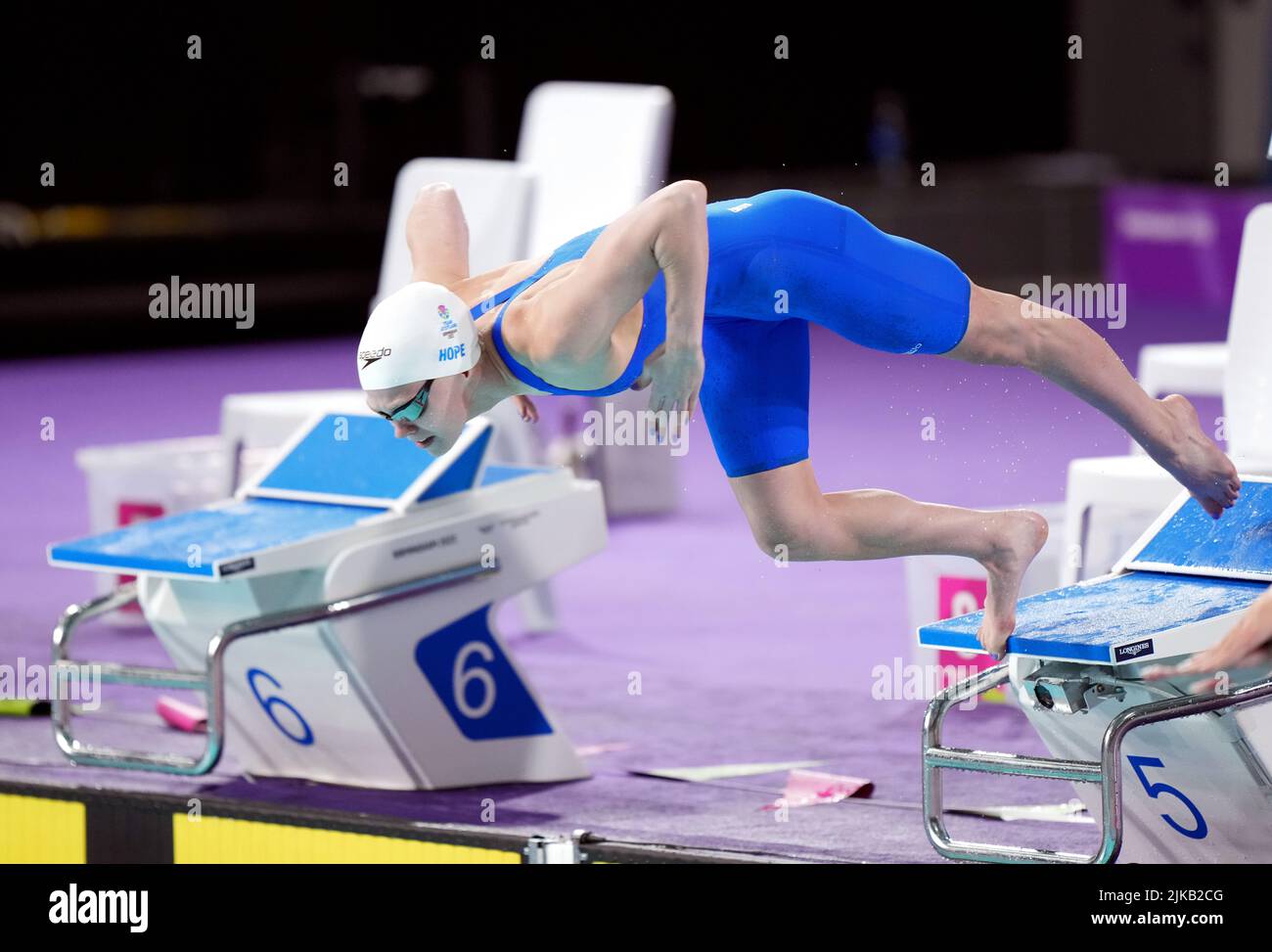 Scotland's Lucy Hope in the Women's 100m Freestyle - Heat 6 at Sandwell ...