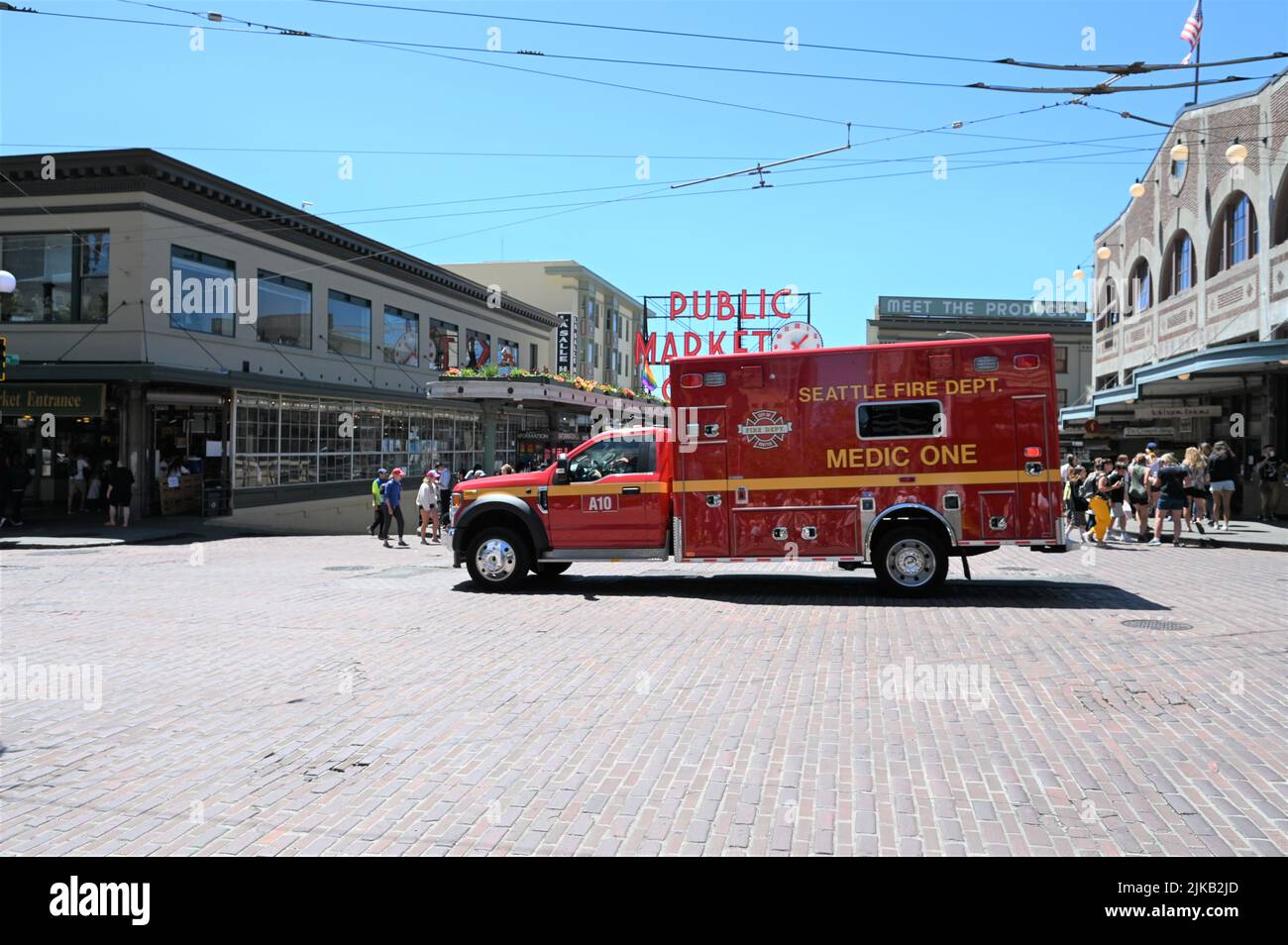 A Seattle fire department truck Stock Photo - Alamy
