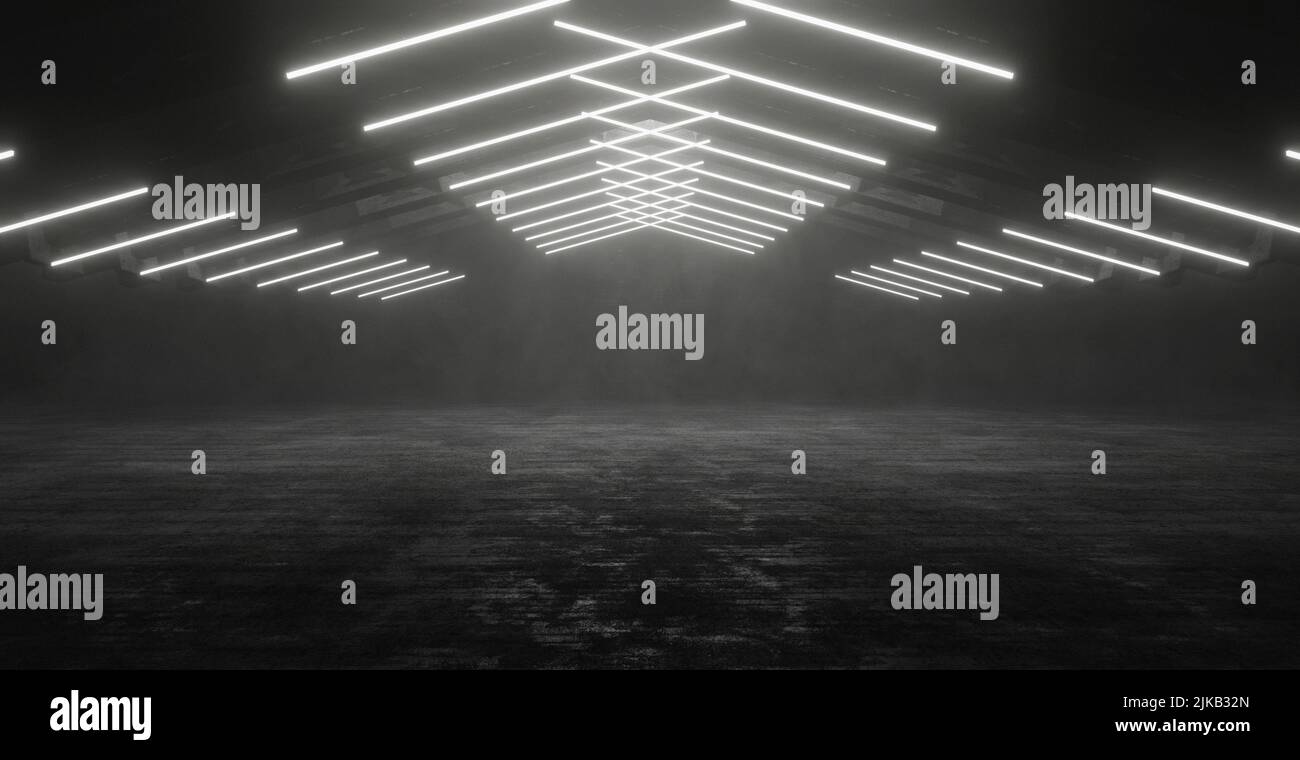 Celestial Alien Sci Fi Neon Glowing Lines Cyber Laser Lights Behind ...