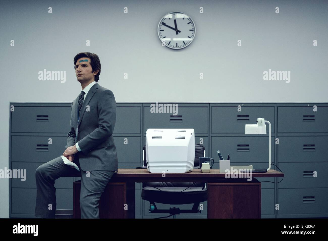 ADAM SCOTT in SEVERANCE (2022), directed by BEN STILLER. Credit ...