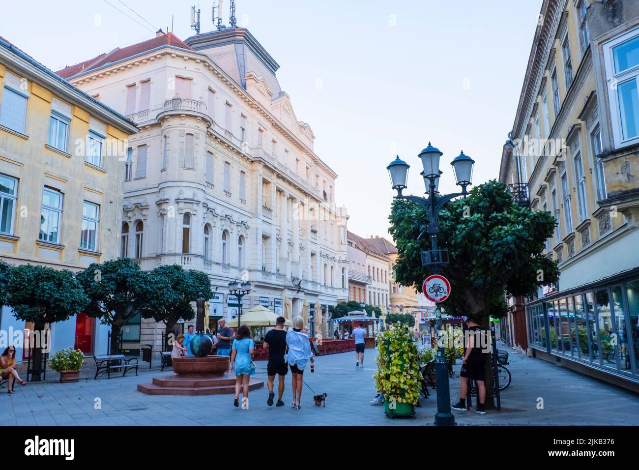 Baross Gabor utca, Gyor, Hungary Stock Photo - Alamy