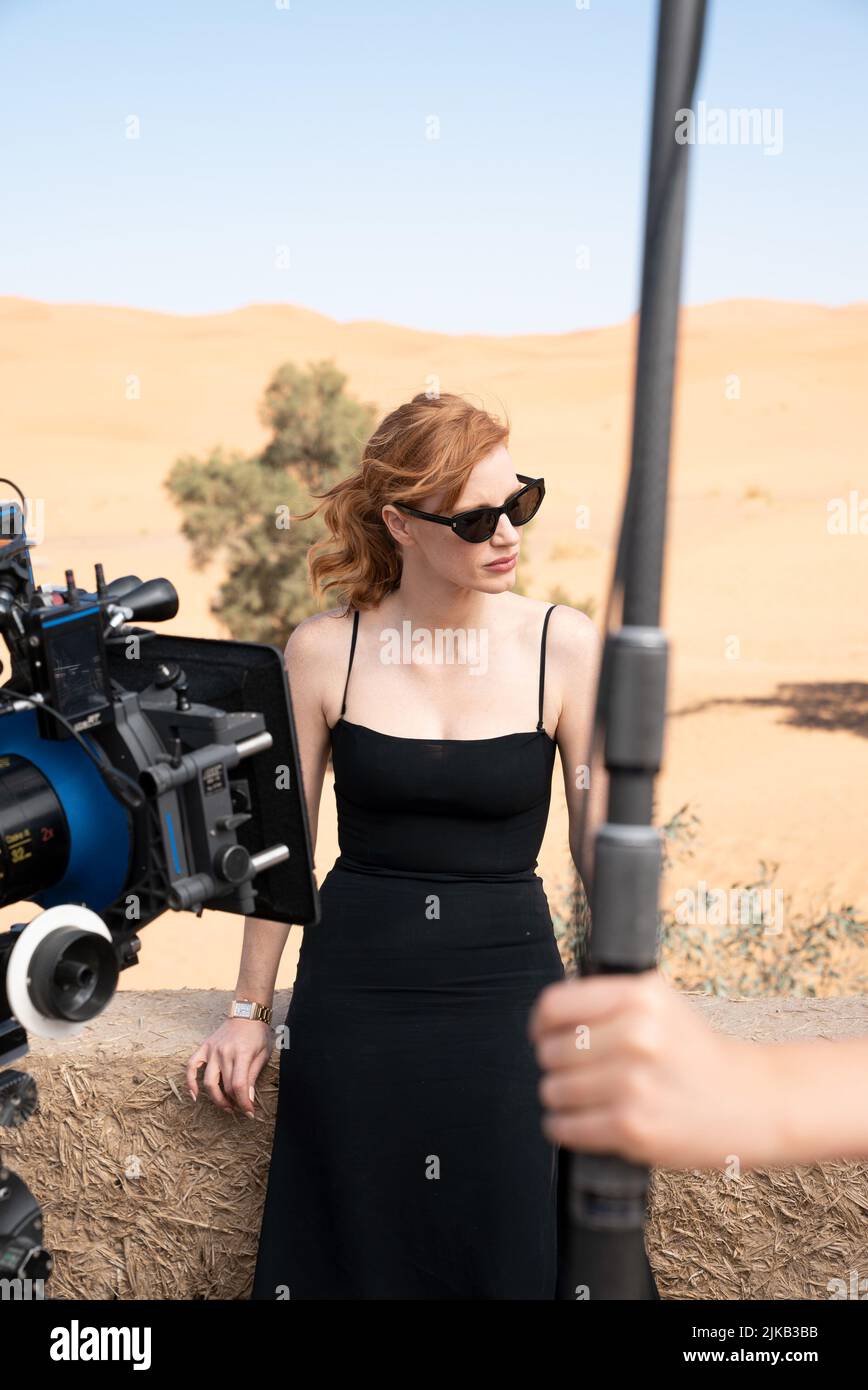 JESSICA CHASTAIN in THE FORGIVEN (2021), directed by JOHN MICHAEL MCDONAGH. Credit: Brookstreet ...