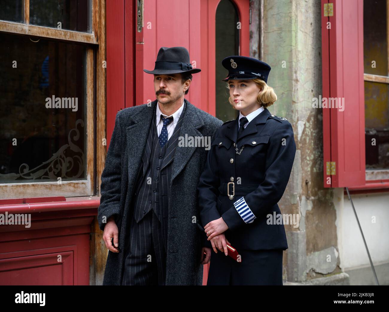 SAM ROCKWELL and SAOIRSE RONAN in SEE HOW THEY RUN (2022), directed by ...