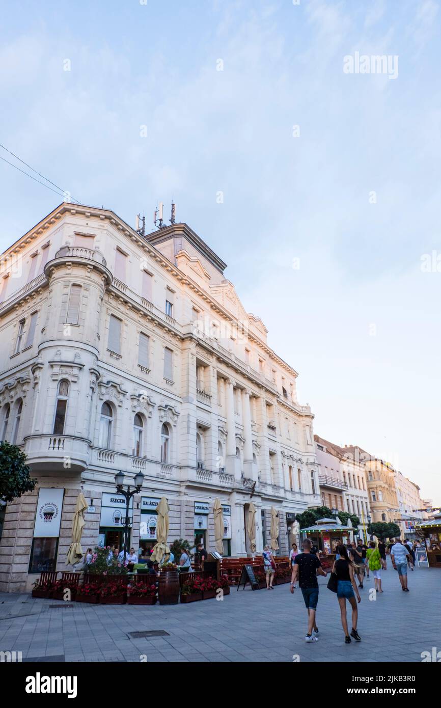 Baross Gabor utca, Gyor, Hungary Stock Photo - Alamy