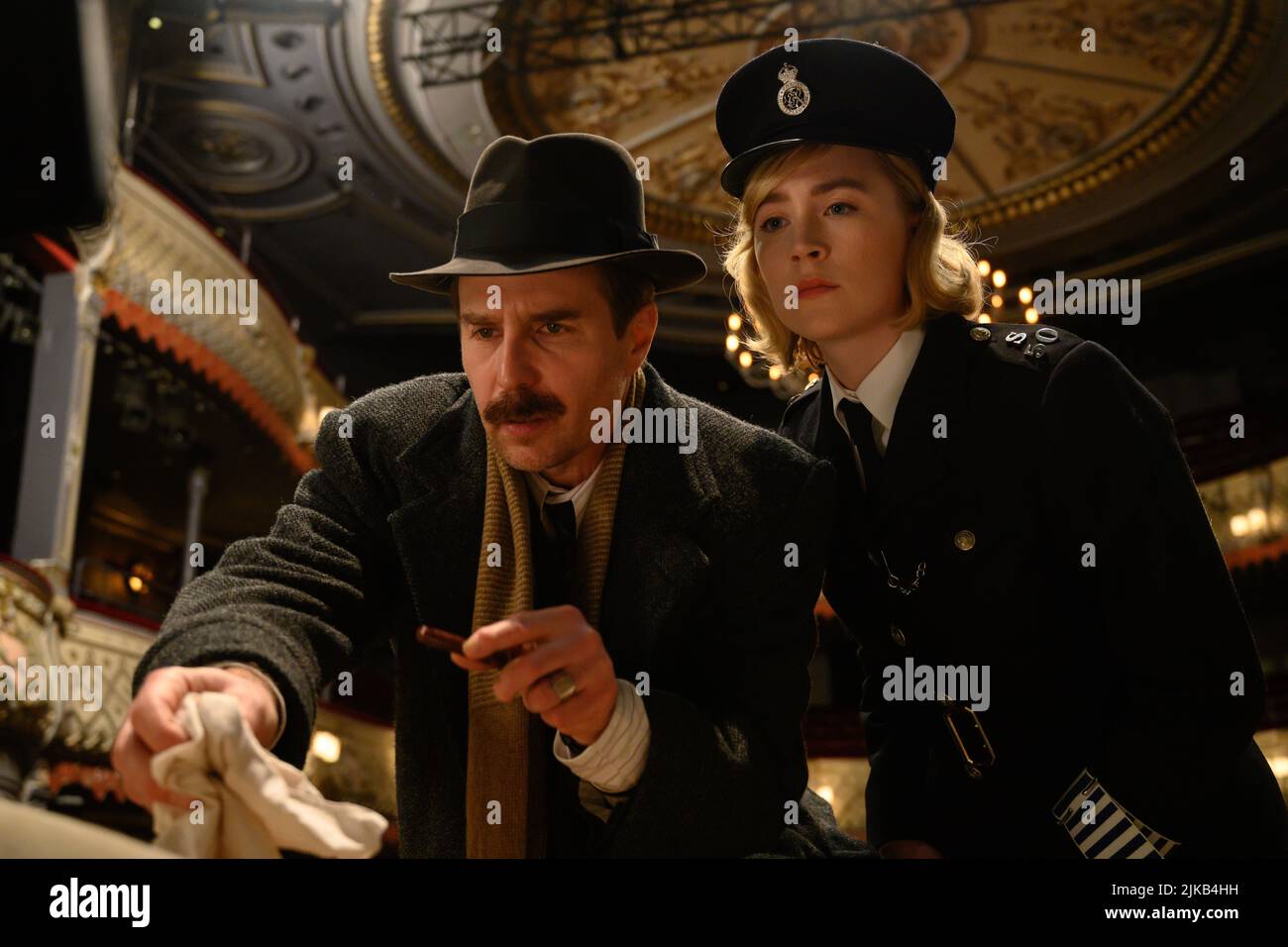 SAM ROCKWELL and SAOIRSE RONAN in SEE HOW THEY RUN (2022), directed by ...