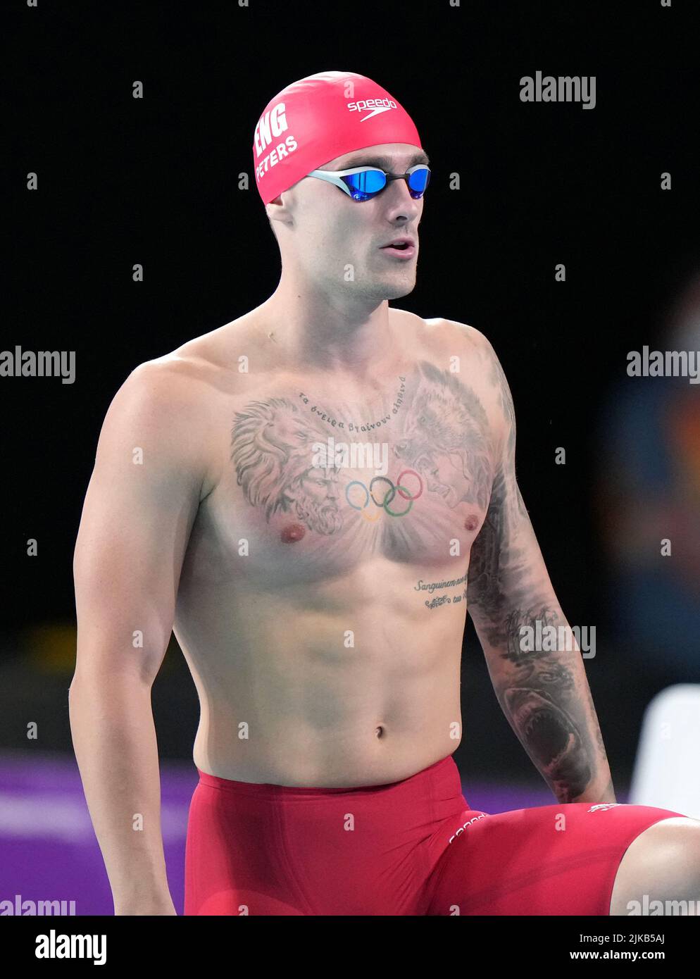 England's Jacob Thomas Thomas Peters in the Men's 100m Butterfly - Heat ...