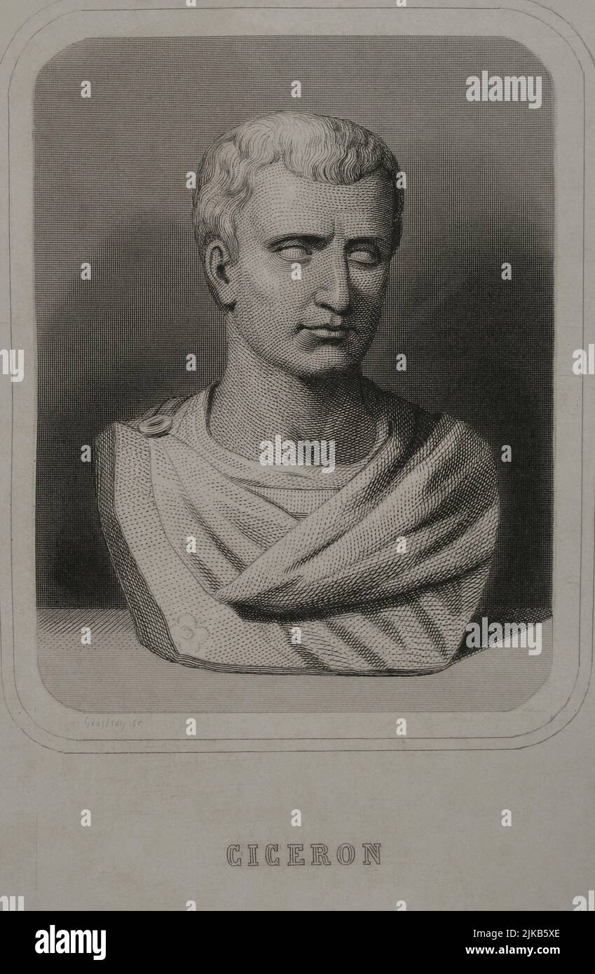 Marcus Tullius Cicero (106 BC-43 BC). Roman statesman, philosopher ...