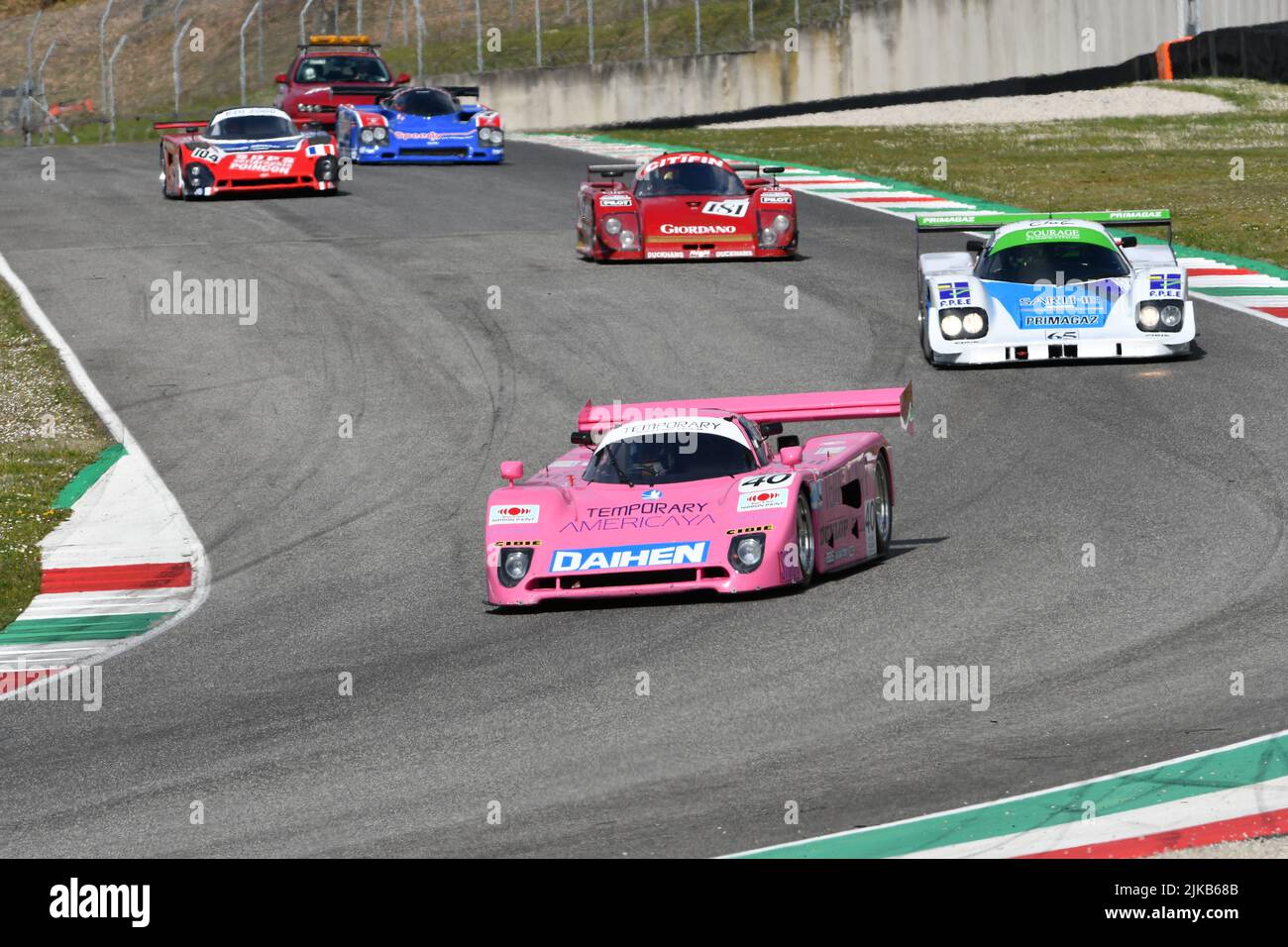 Scarperia, 3 April 2022: Spice SE90P year 1990 in action during Mugello ...