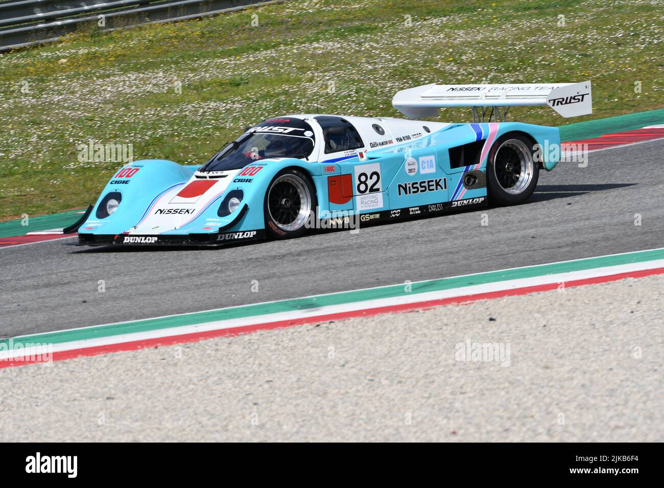 Scarperia, 3 April 2022: Porsche 962 C year 1990 in action during ...