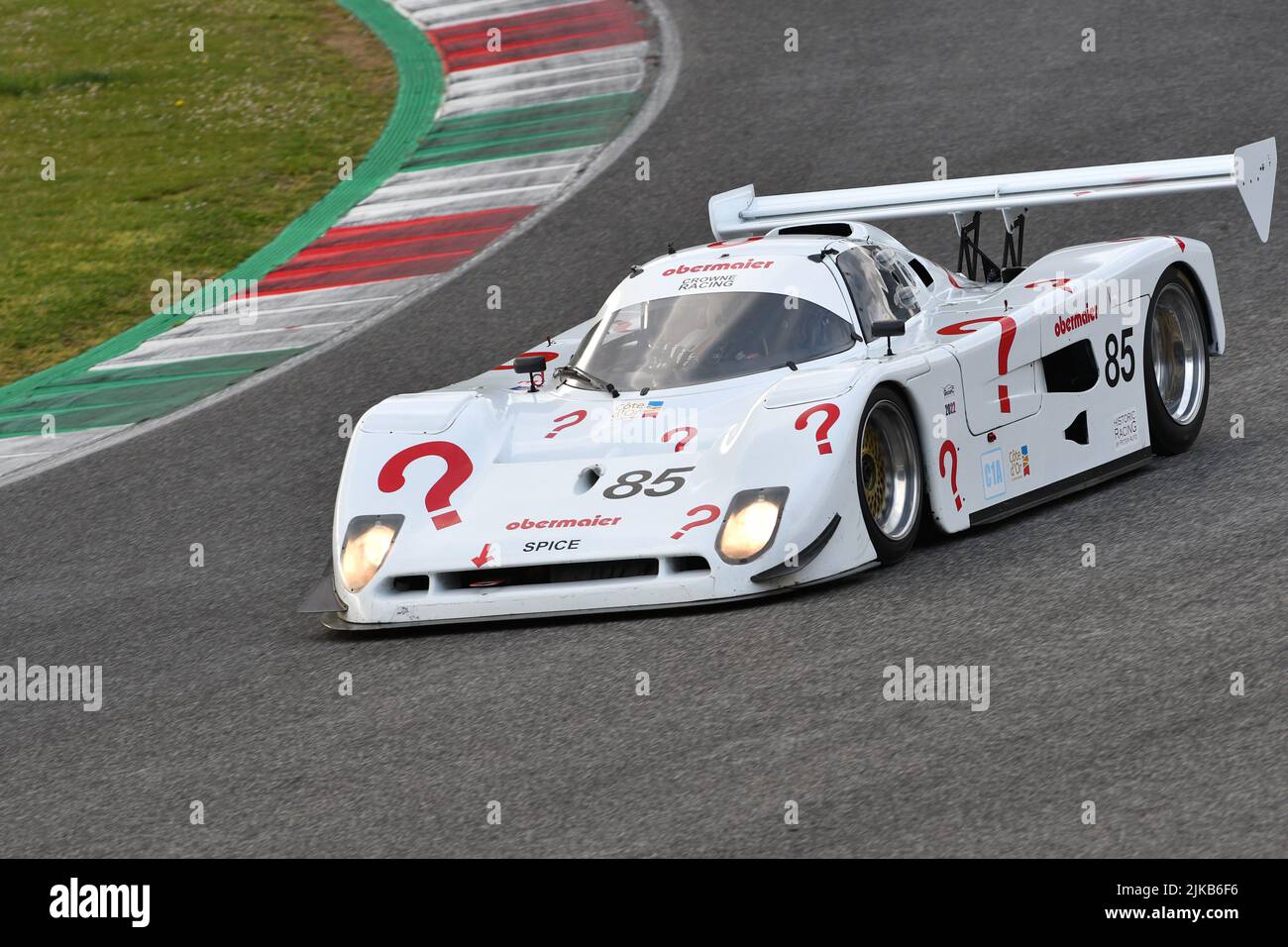 Scarperia, 3 April 2022: Spice SE90 year 1990 in action during Mugello ...
