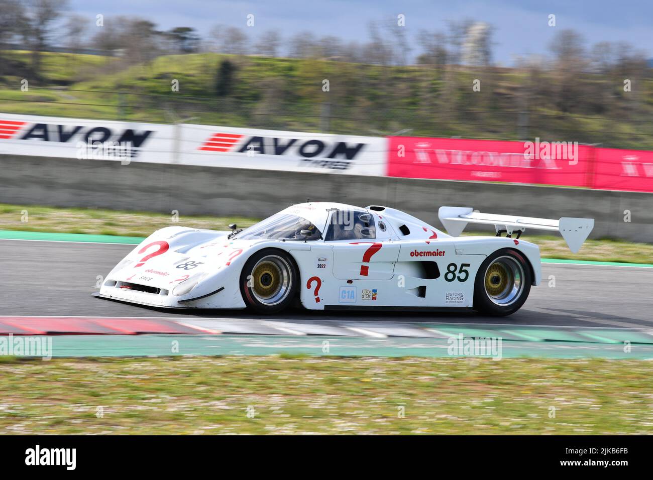 Scarperia, 3 April 2022: Spice SE90 year 1990 in action during Mugello ...