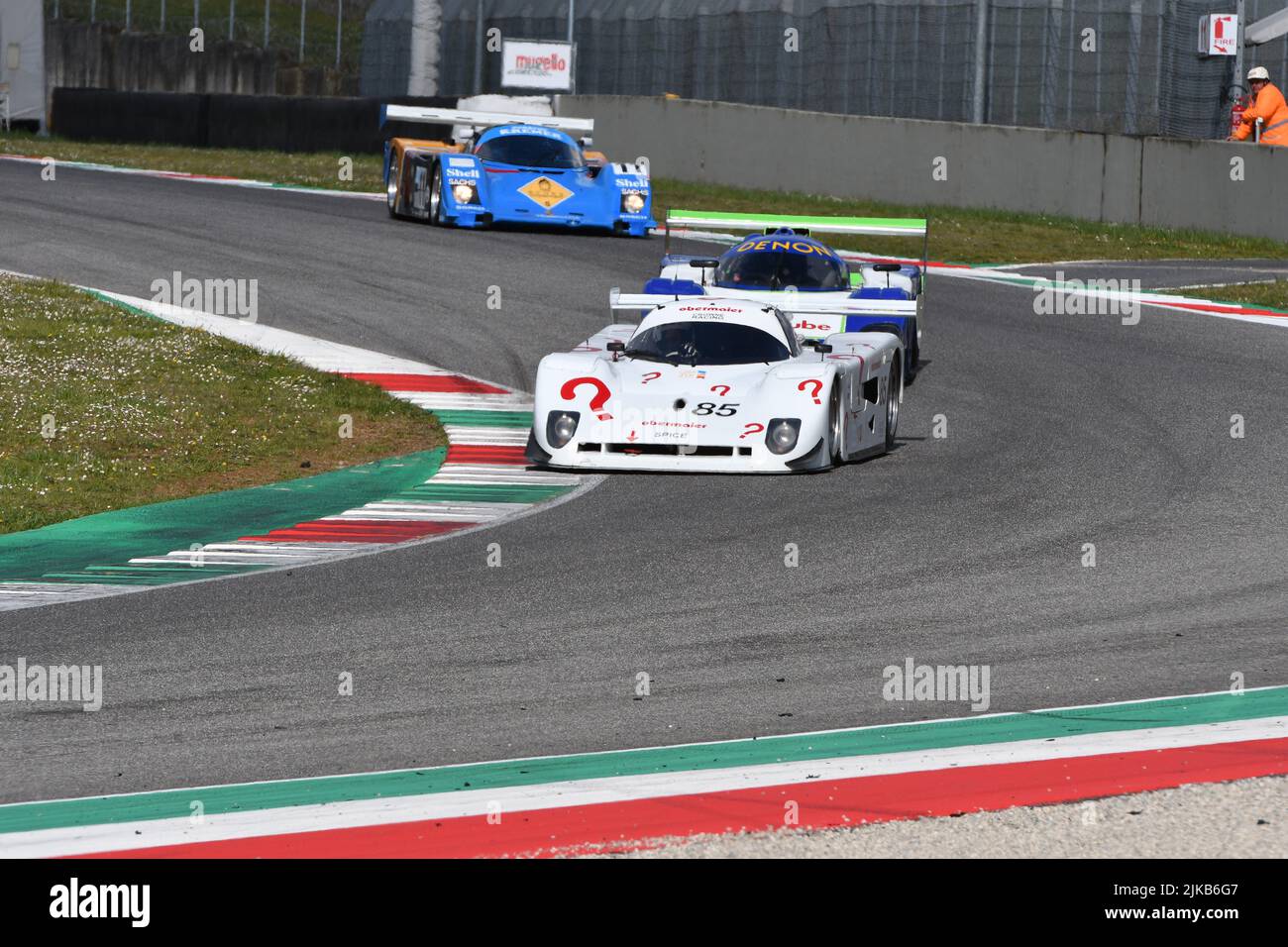 Scarperia, 3 April 2022: Spice SE90 year 1990 in action during Mugello ...
