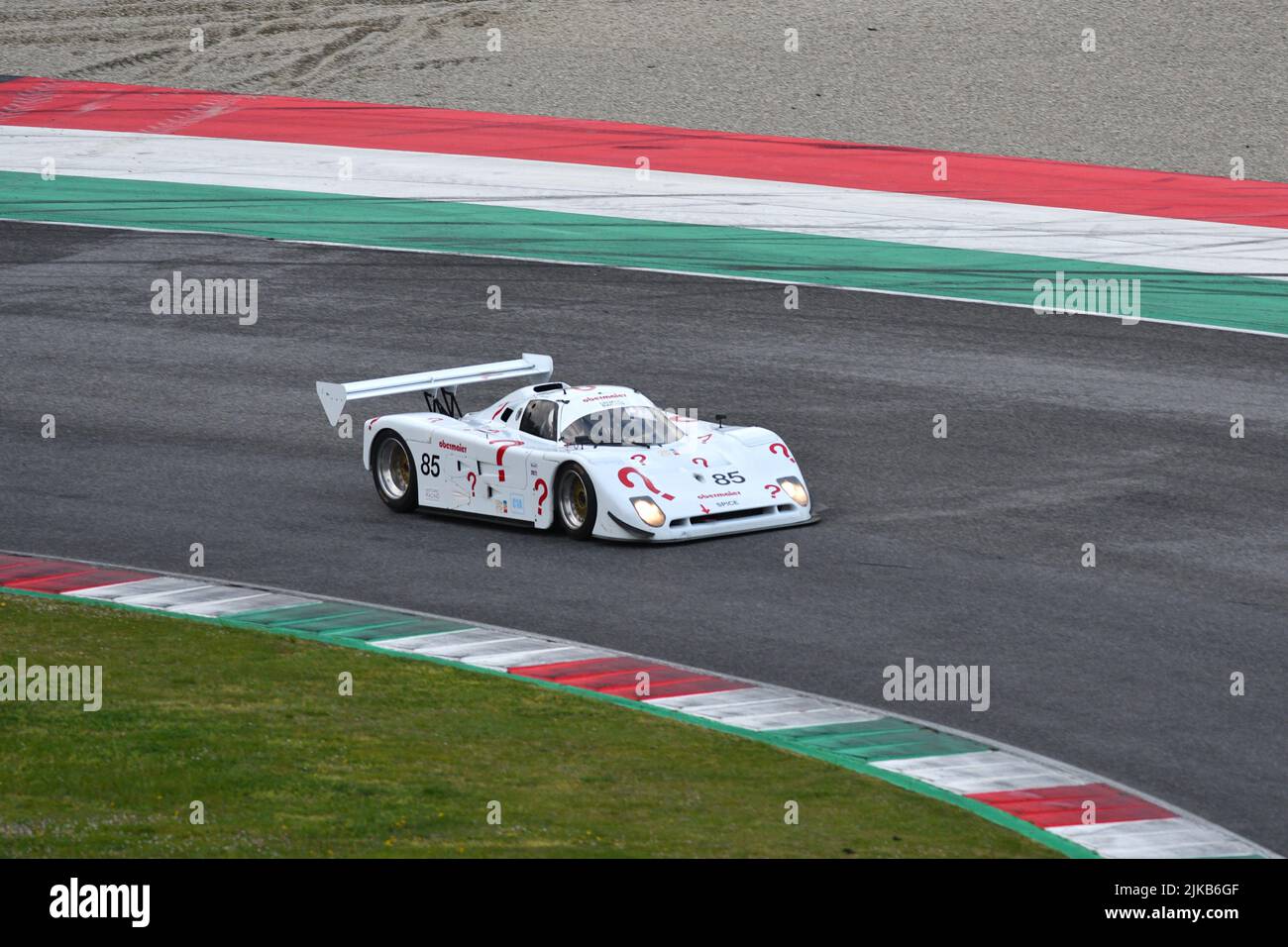 Scarperia, 3 April 2022: Spice SE90 year 1990 in action during Mugello ...