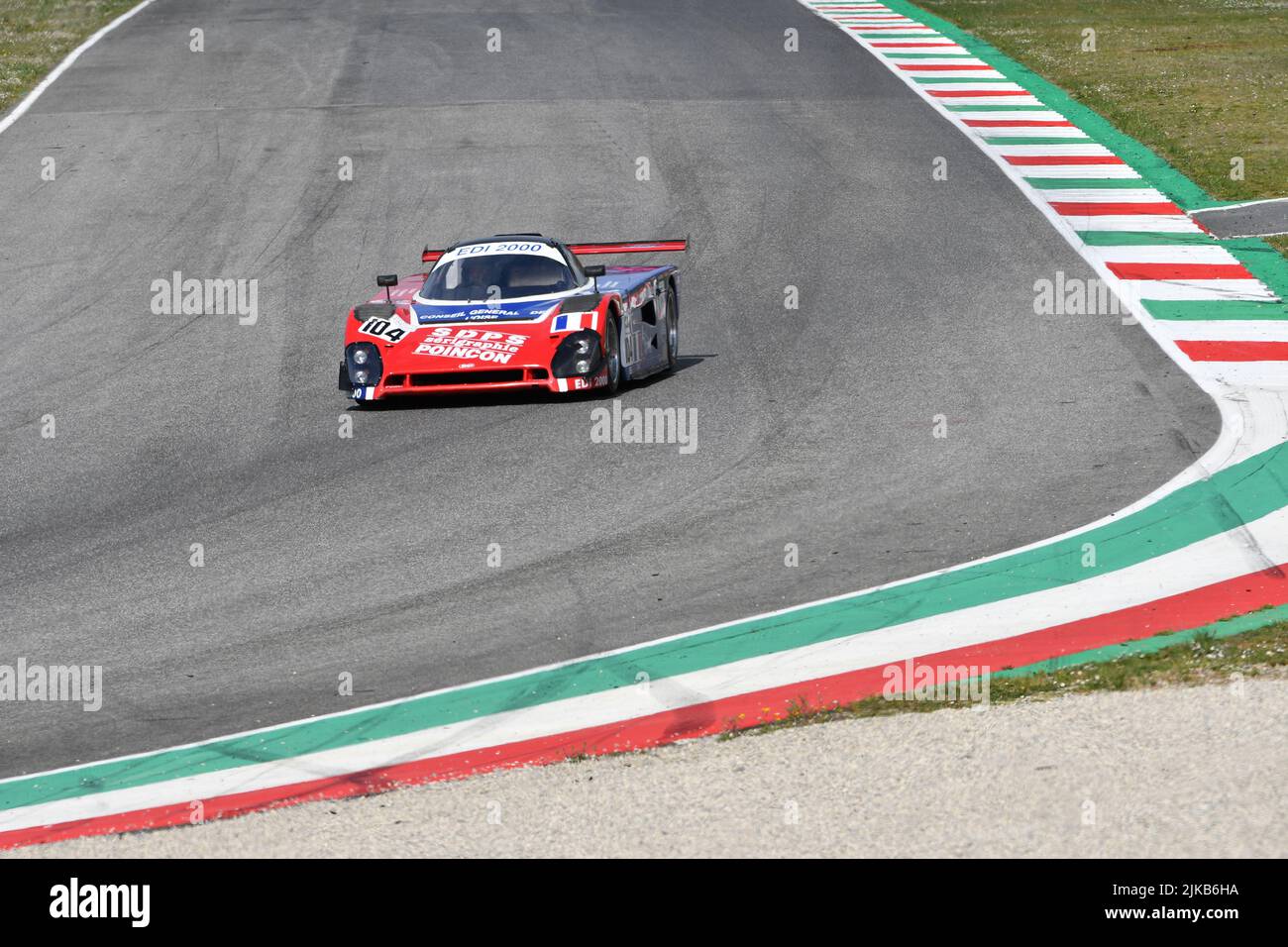 Scarperia, 3 April 2022: Spice SE89C year 1989 in action during Mugello ...