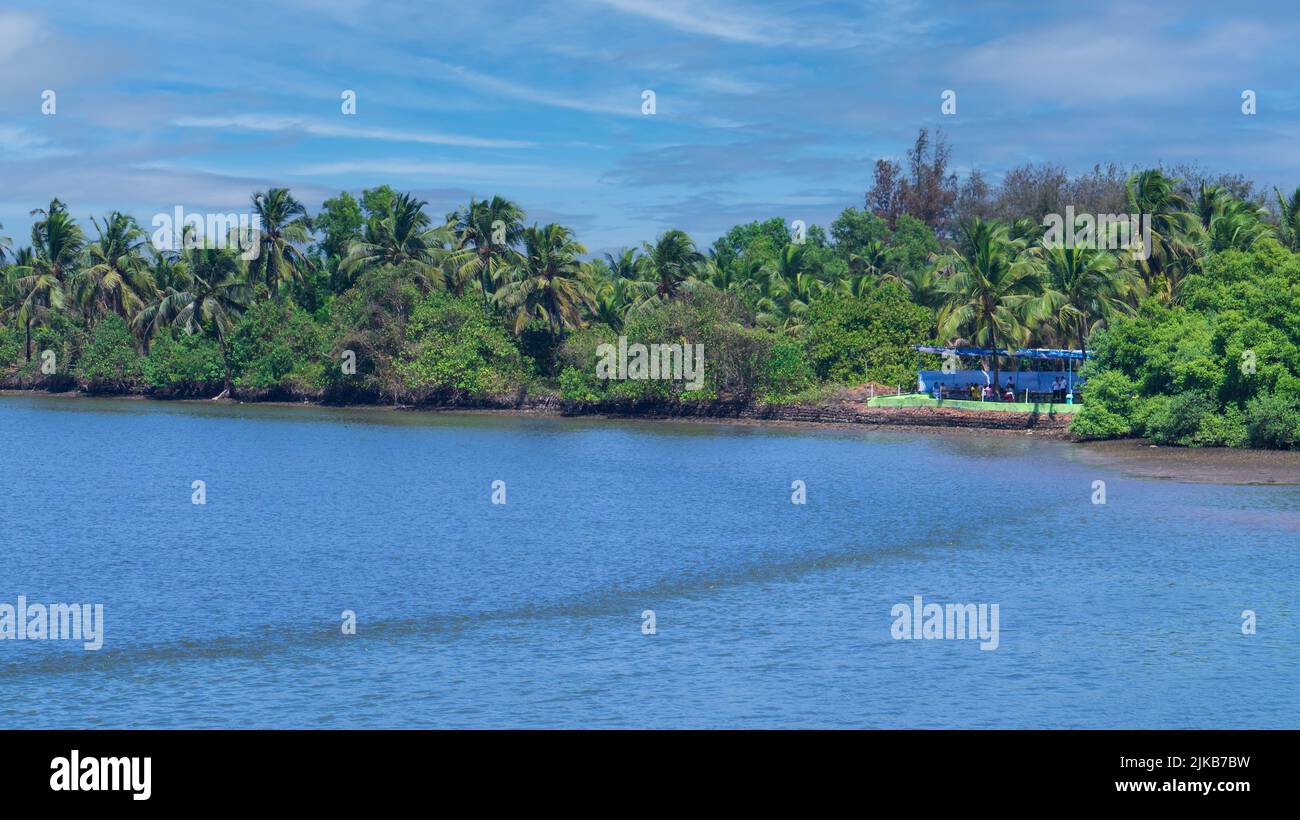 Life along the river in Goa Stock Photo - Alamy