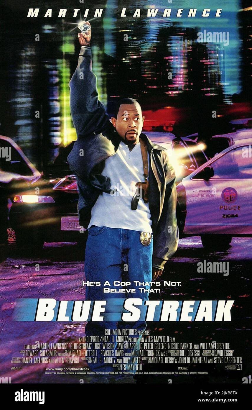 Martin Lawrence Film Blue Streak (1999) Characters: Miles Logan ...